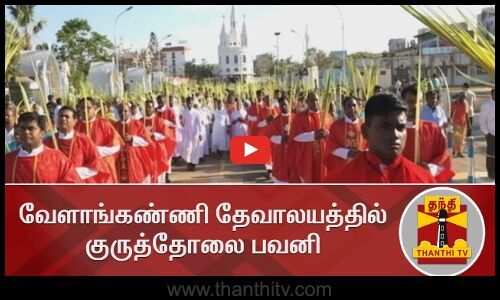 வேளாங்கண்ணி தேவாலயத்தில் குருத்தோலை பவனி | Velankanni Kurutholai Festival