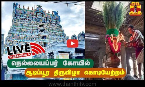 நெல்லையப்பர் கோயில் ஆடிப்பூர திருவிழா கொடியேற்றம் | Nellaiappar Temple ...